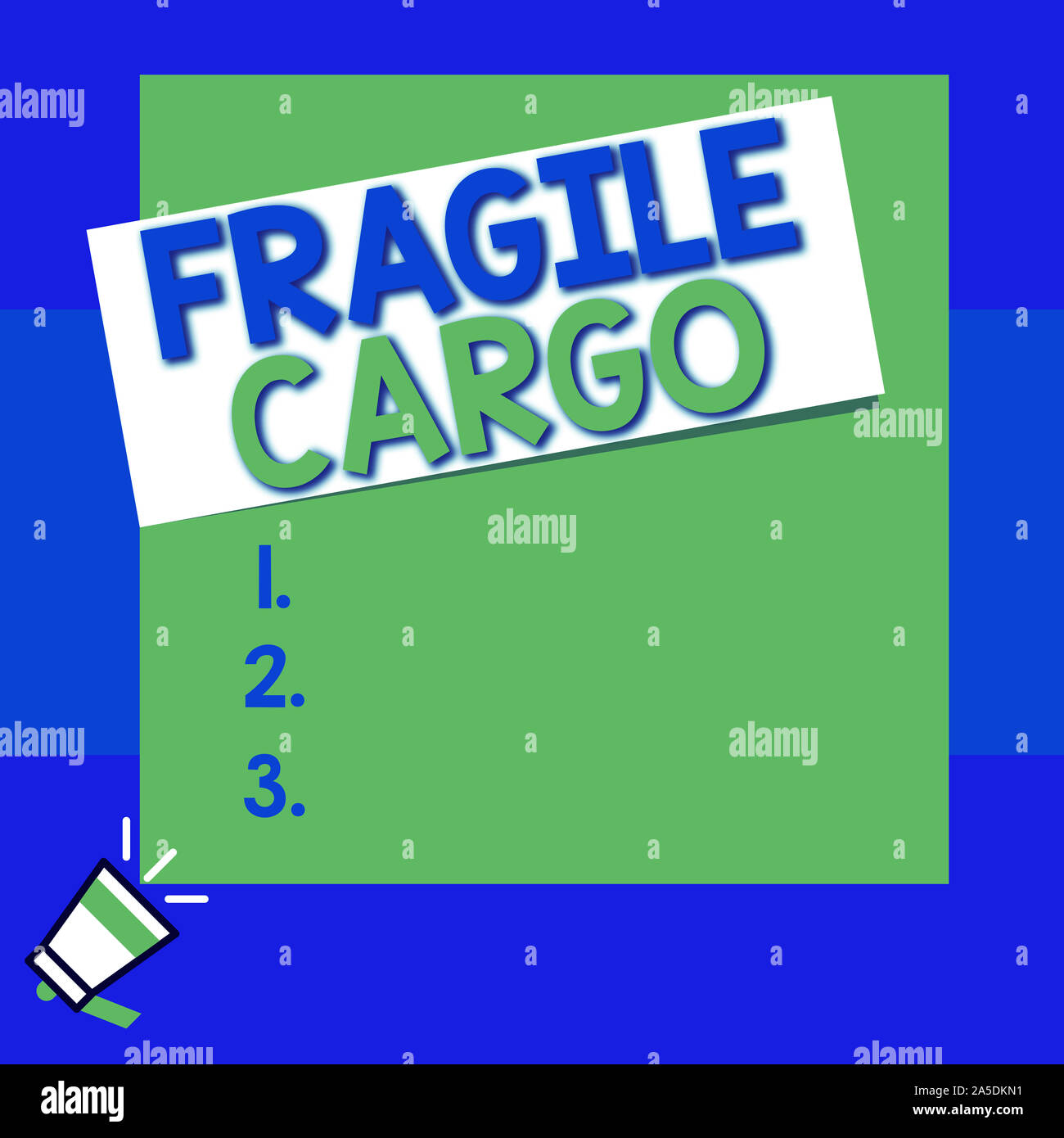 Conceptual hand writing showing Fragile Cargo. Concept meaning ...