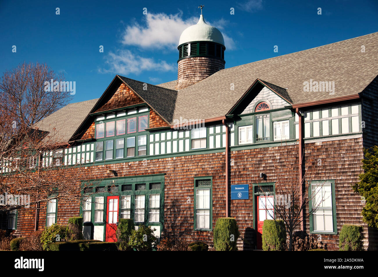 Newport, rhode island. November 26, 2017. The historic wooden shingled ...