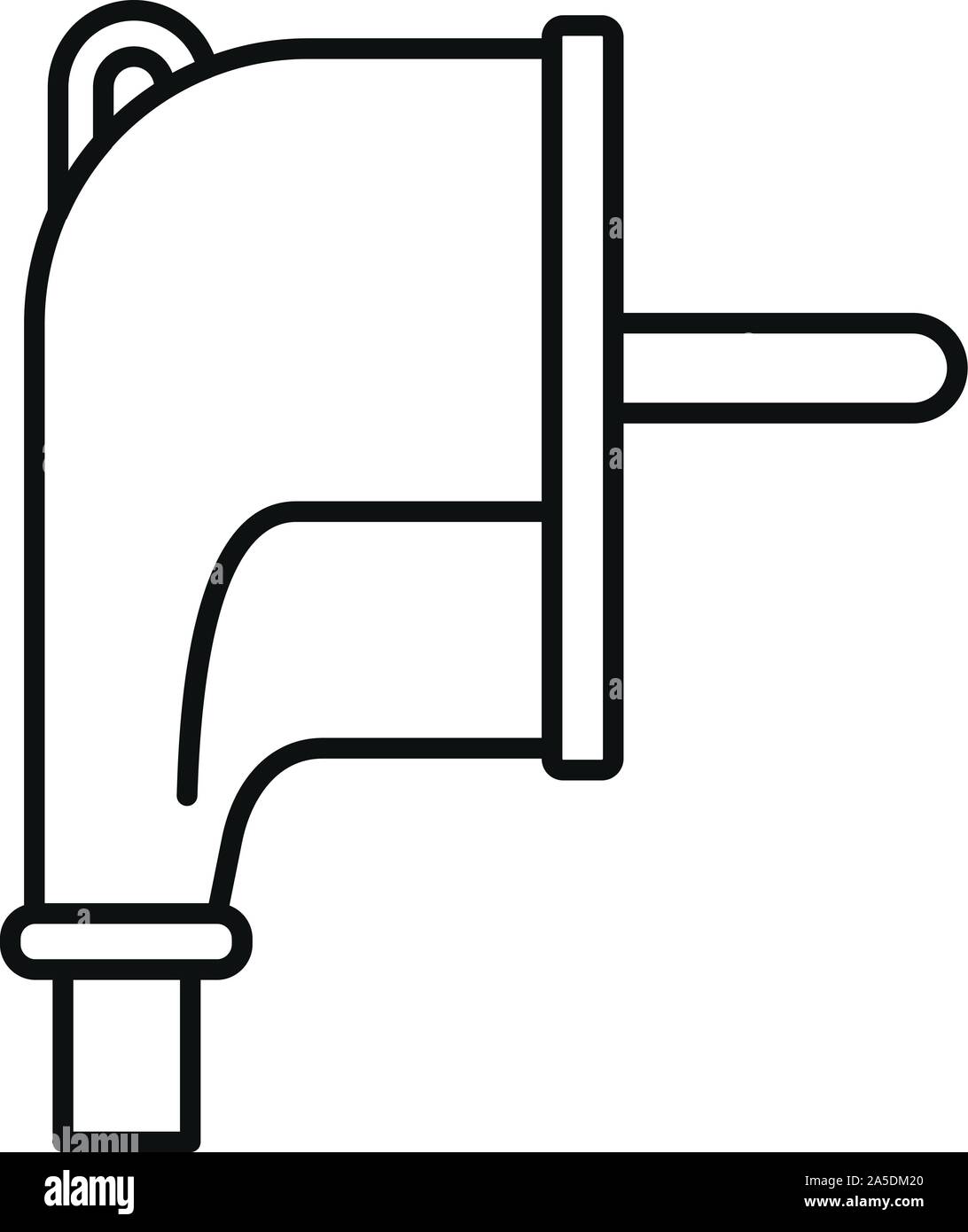 Europe plug icon. Outline europe plug vector icon for web design ...