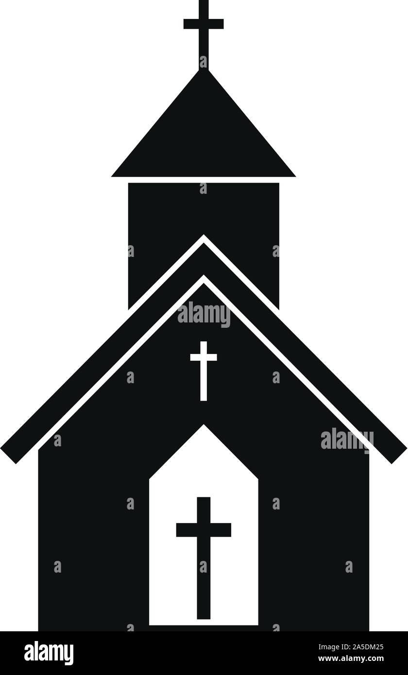 Rural church icon. Simple illustration of rural church vector icon for ...