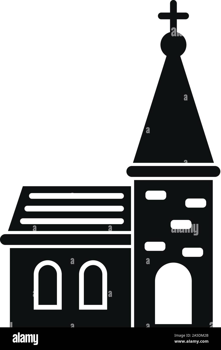 Religion church icon. Simple illustration of religion church vector ...