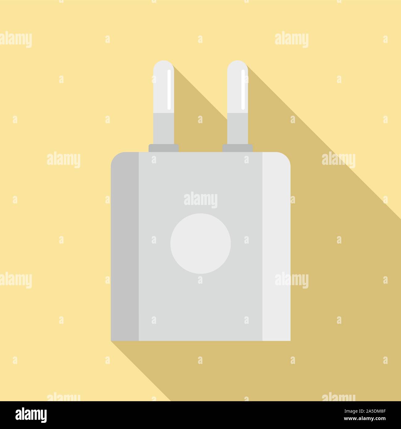 Smartphone plug icon. Flat illustration of smartphone plug vector icon ...