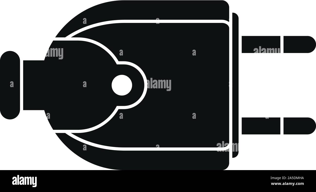 Retro wire plug icon. Simple illustration of retro wire plug vector ...