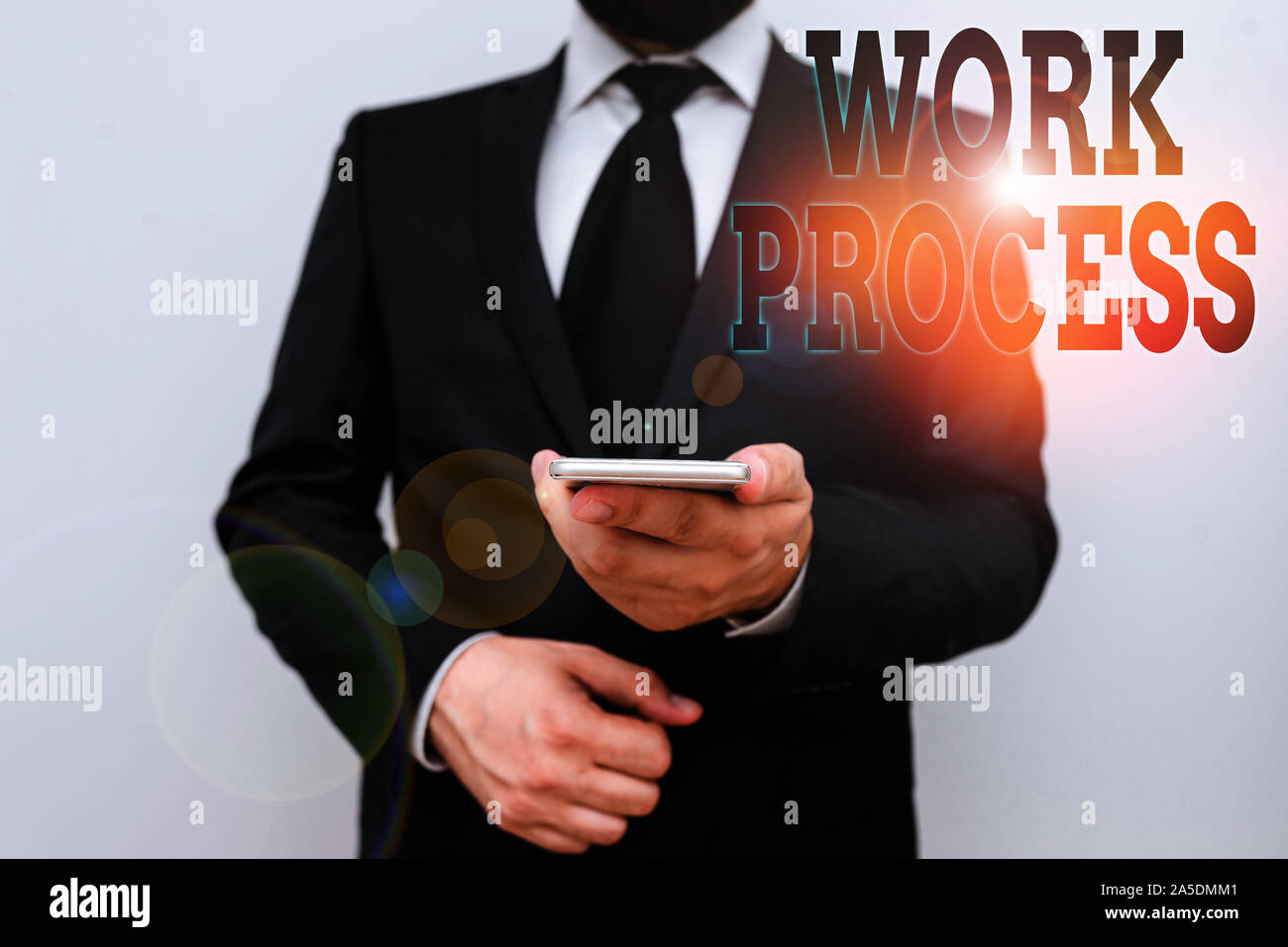 Handwriting text Work Process. Conceptual photo Standard procedures how ...