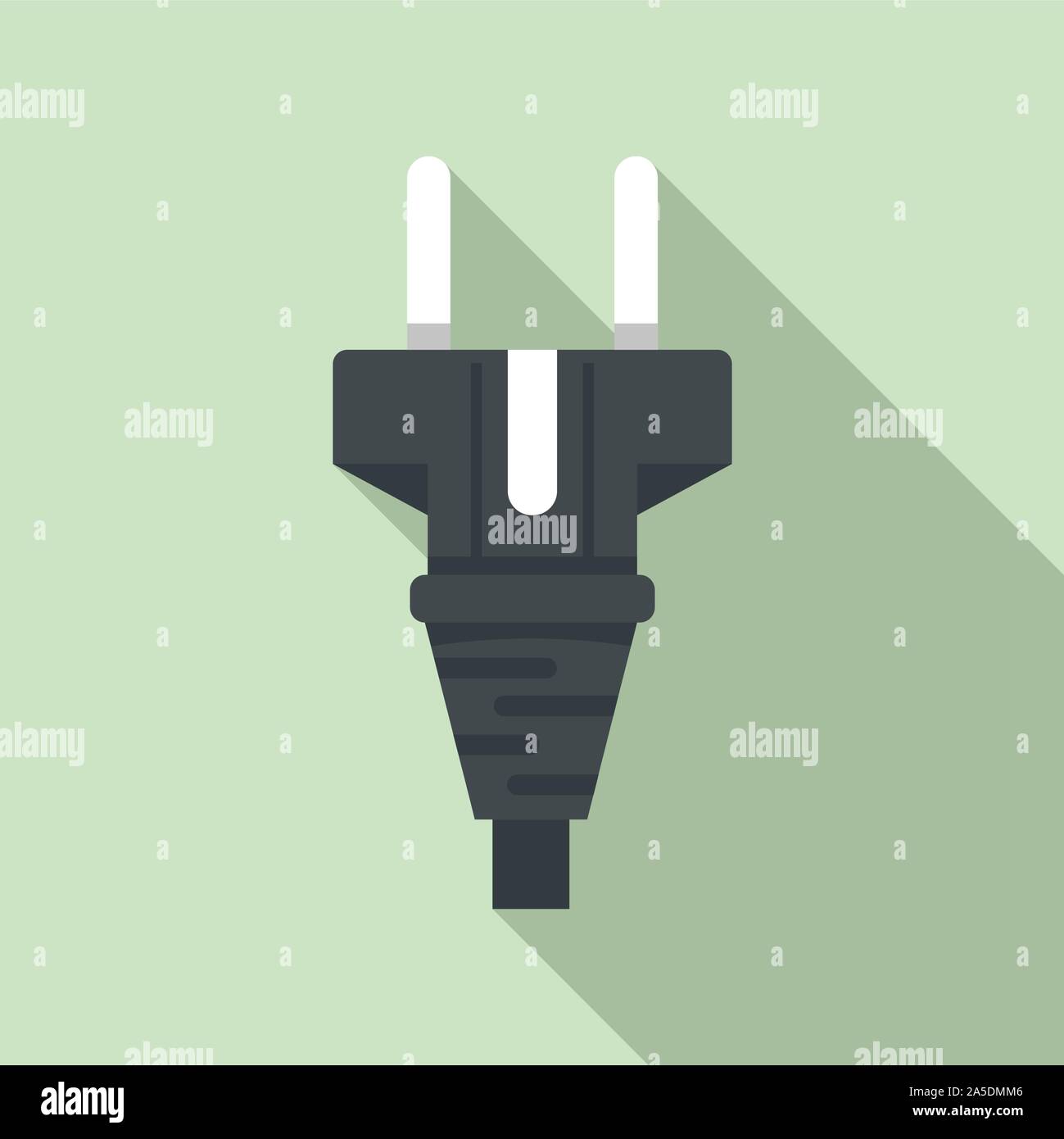 Cable plug icon. Flat illustration of cable plug vector icon for web ...