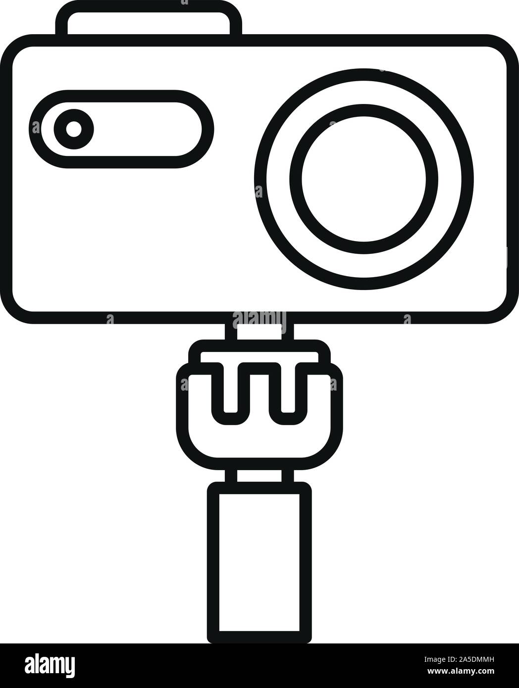 Professional action camera icon. Outline professional action camera ...