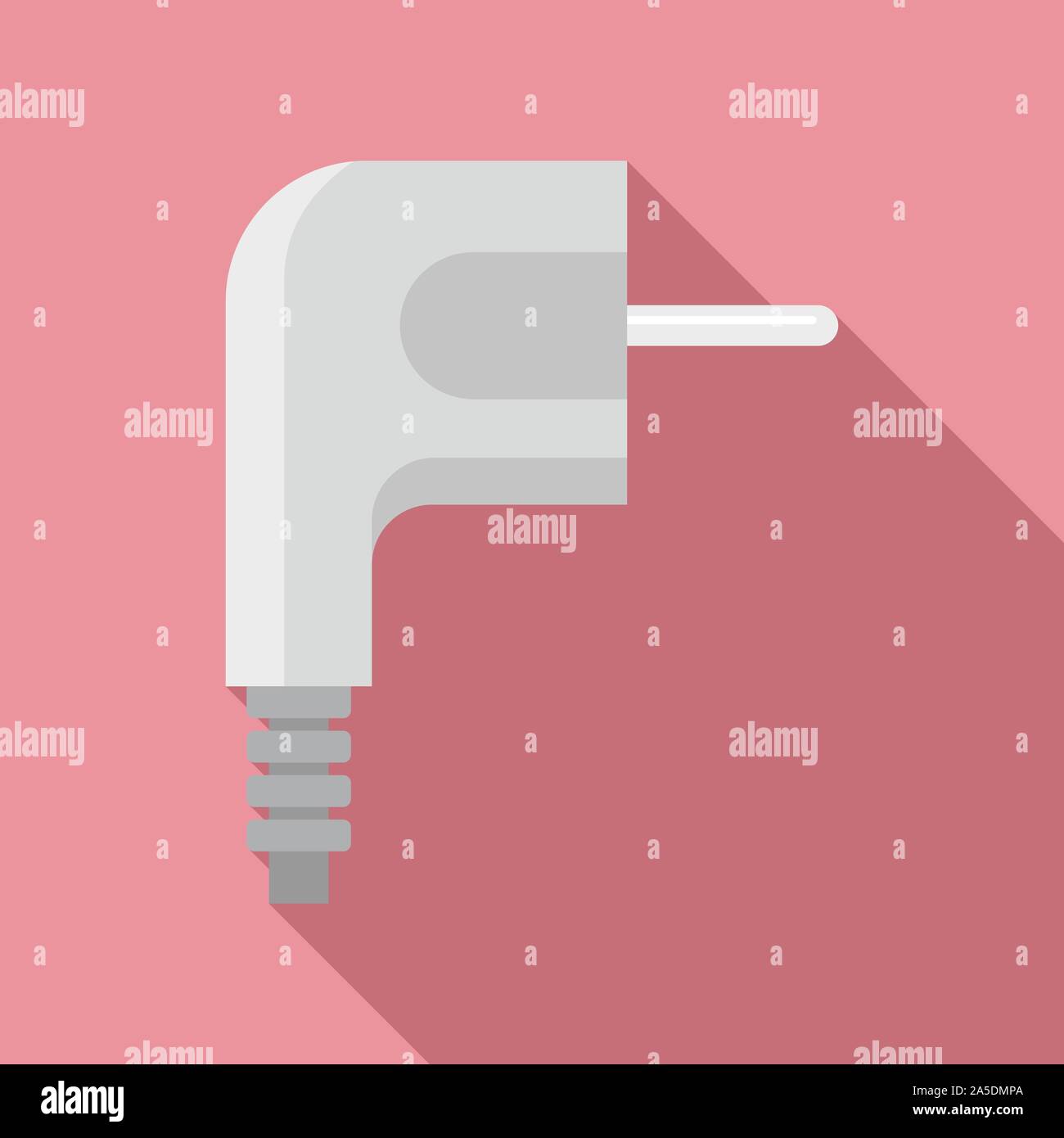 Plug connector icon. Flat illustration of plug connector vector icon ...