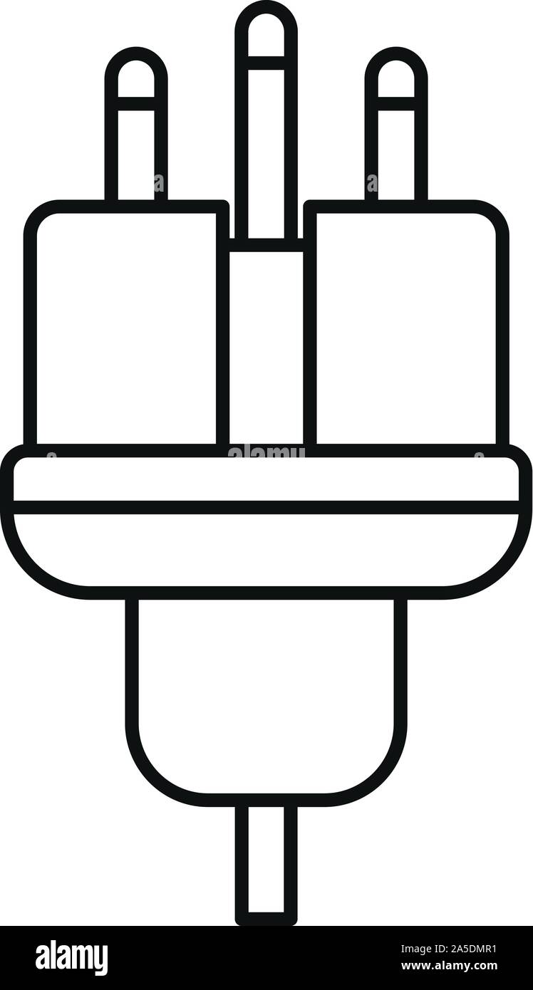 Electric wire icon. Outline electric wire vector icon for web design ...