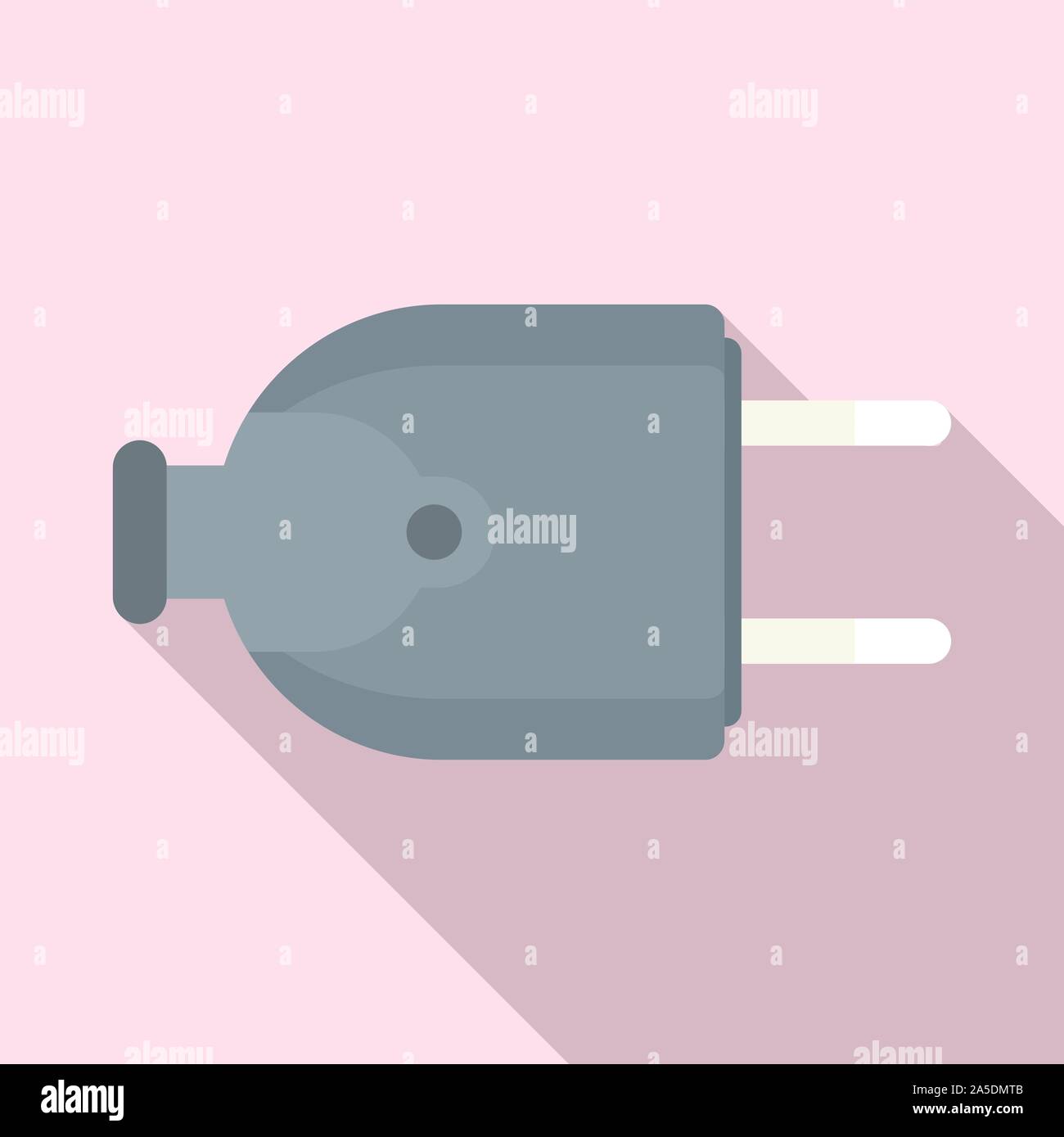 House electric plug icon. Flat illustration of house electric plug ...