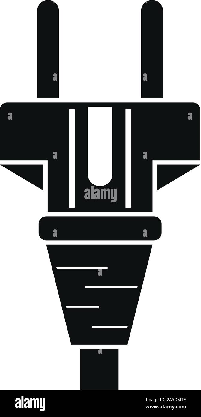 Cable plug icon. Simple illustration of cable plug vector icon for web ...