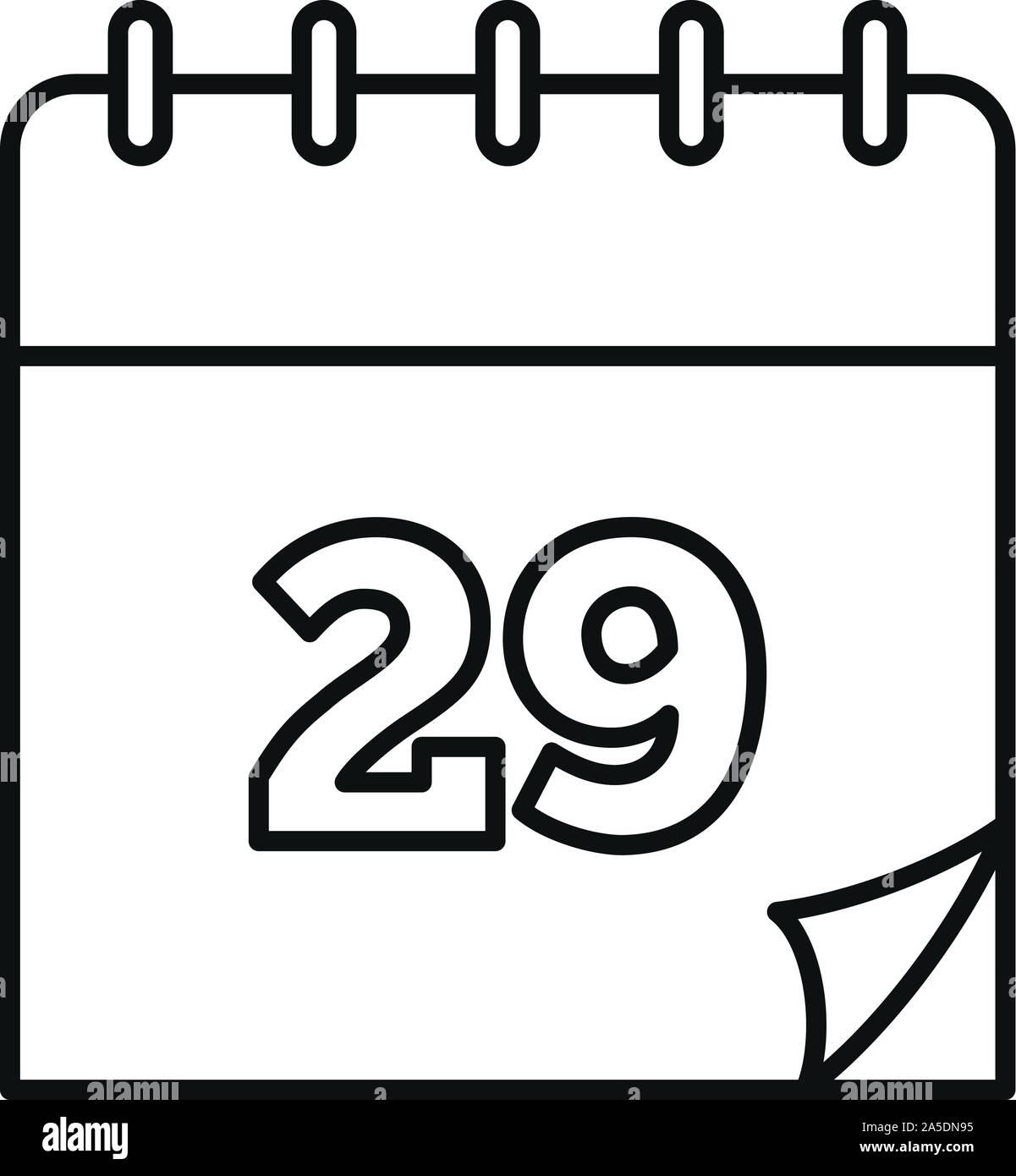 December calendar icon. Outline december calendar vector icon for web ...