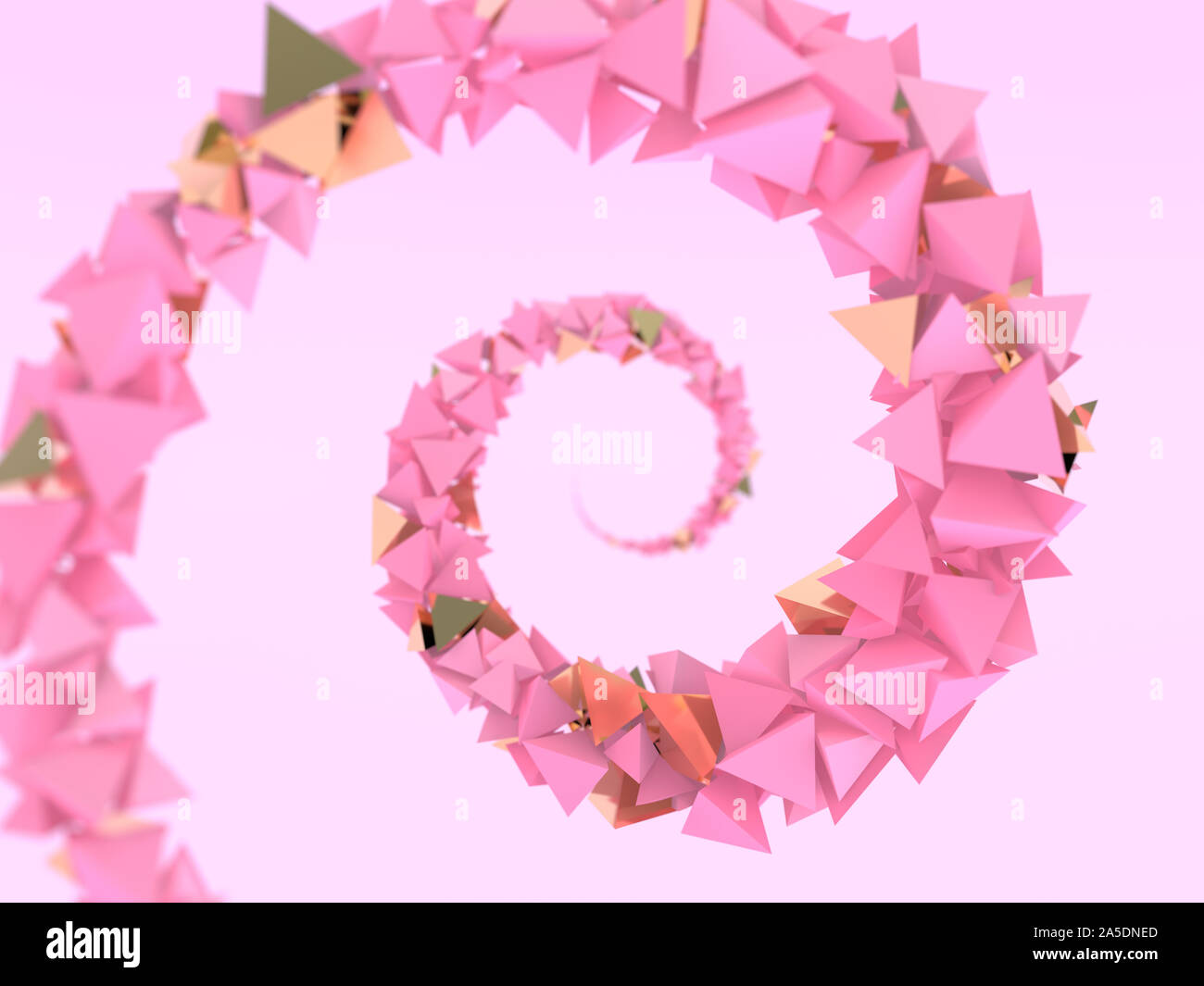 Abstract colorful swirled balls. Pink Candies fly in zero gravity ...