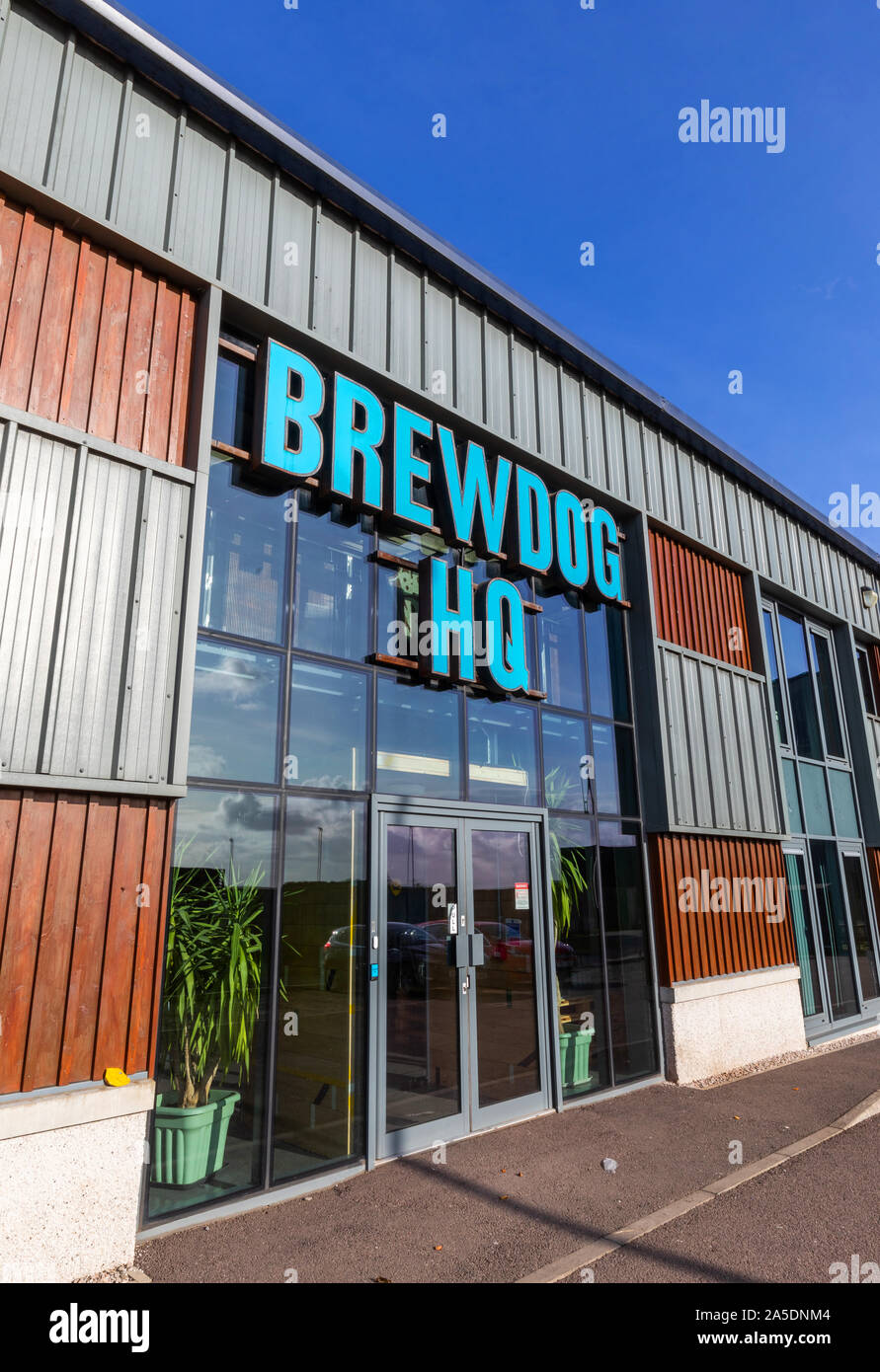 The Brewdog beer brewery headquarters in Ellon, Aberdeenshire Scotland ...
