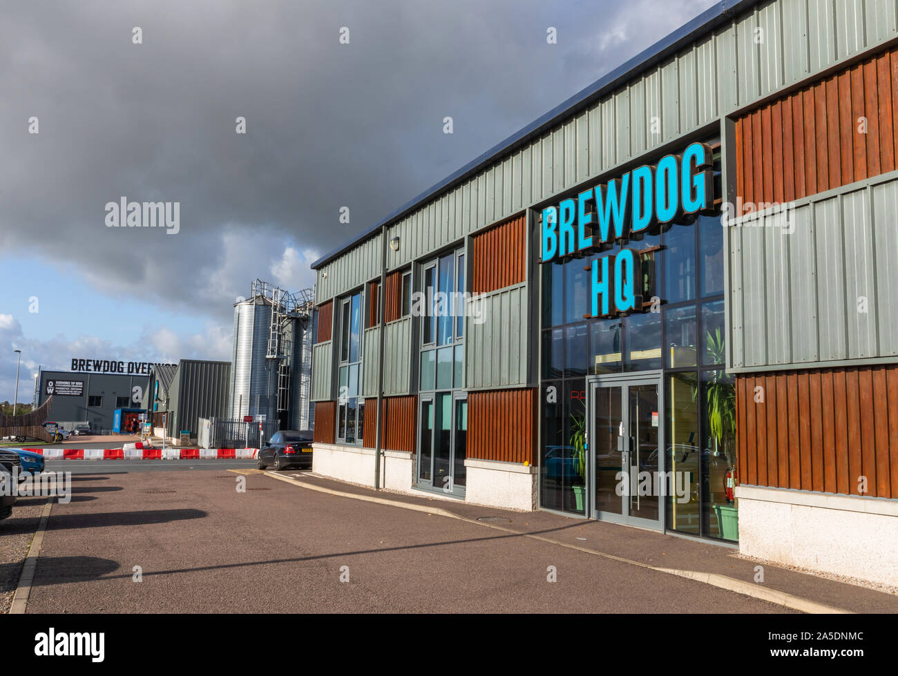 The Brewdog beer brewery headquarters in Ellon, Aberdeenshire Scotland ...