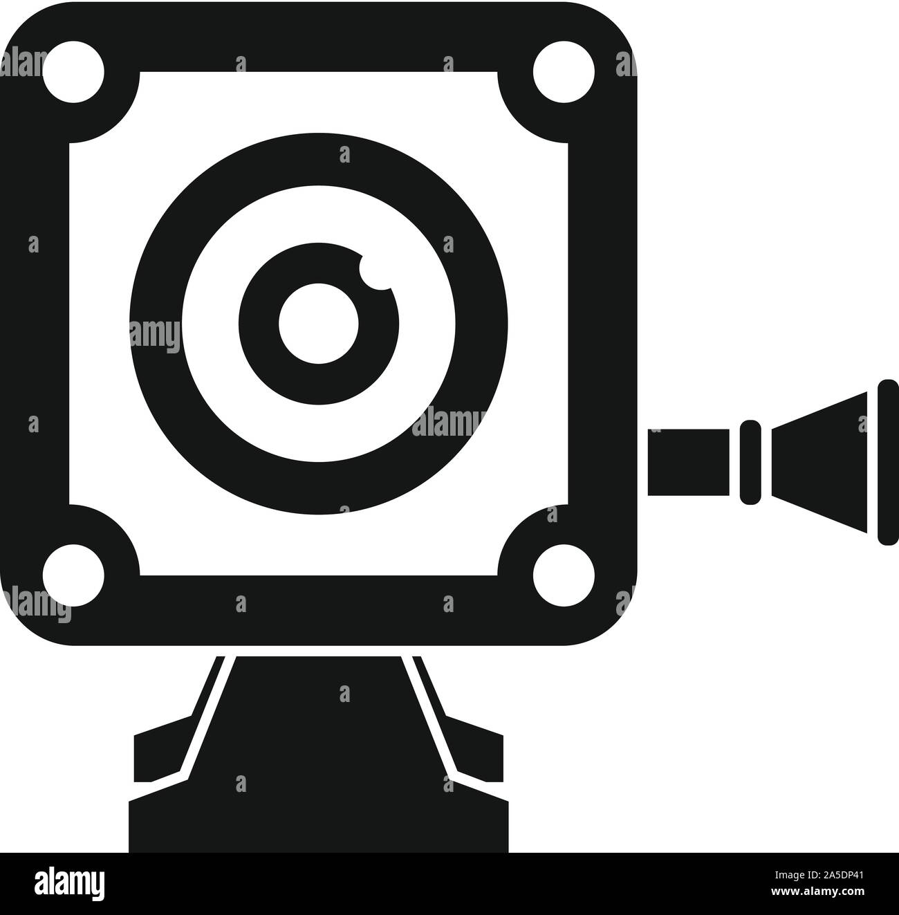 Small action camera icon. Simple illustration of small action camera ...