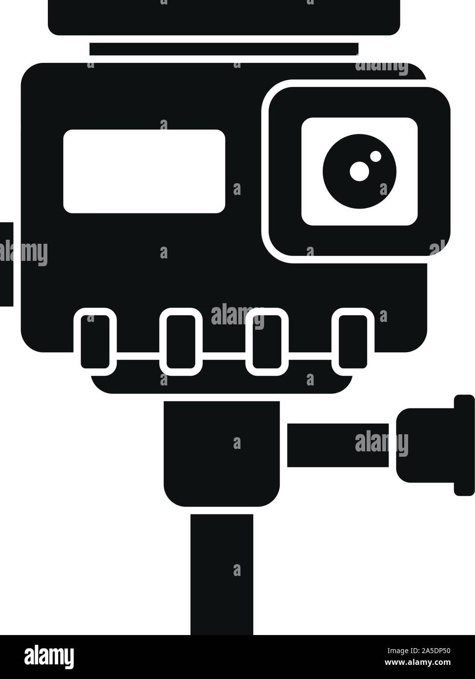 Hd action camera icon. Simple illustration of hd action camera vector ...
