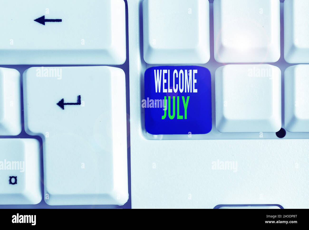 Word writing text Welcome July. Business photo showcasing Calendar ...