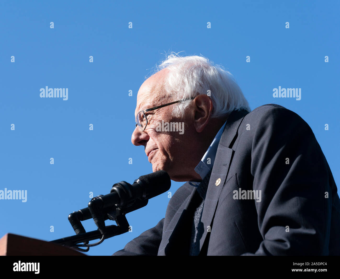 New York, United States. 19th Oct, 2019. U.S. Senator Bernie Sanders ...