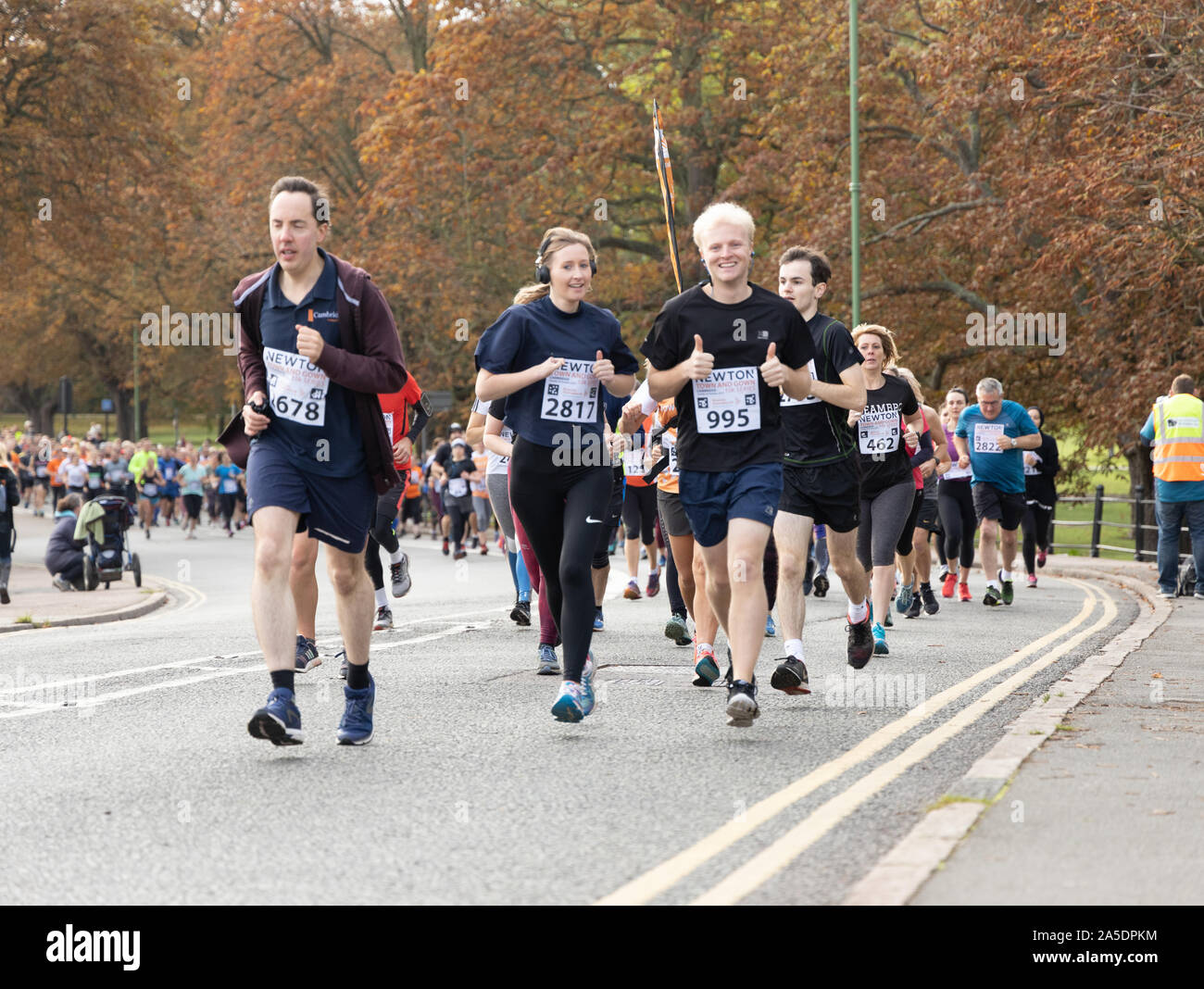 Runners in the Cambridge Town and Gown 10k run 20th Oct 2019 scenic run ...