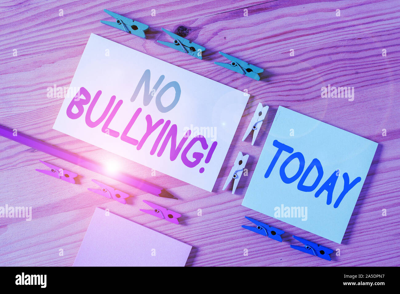 Handwriting text No Bullying. Conceptual photo stop aggressive behavior ...
