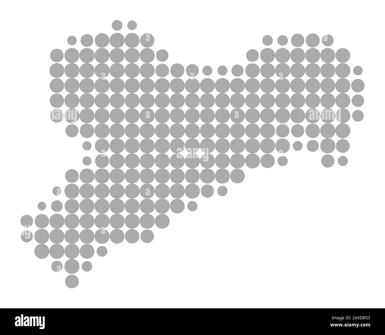 Map of Saxony Stock Photo - Alamy