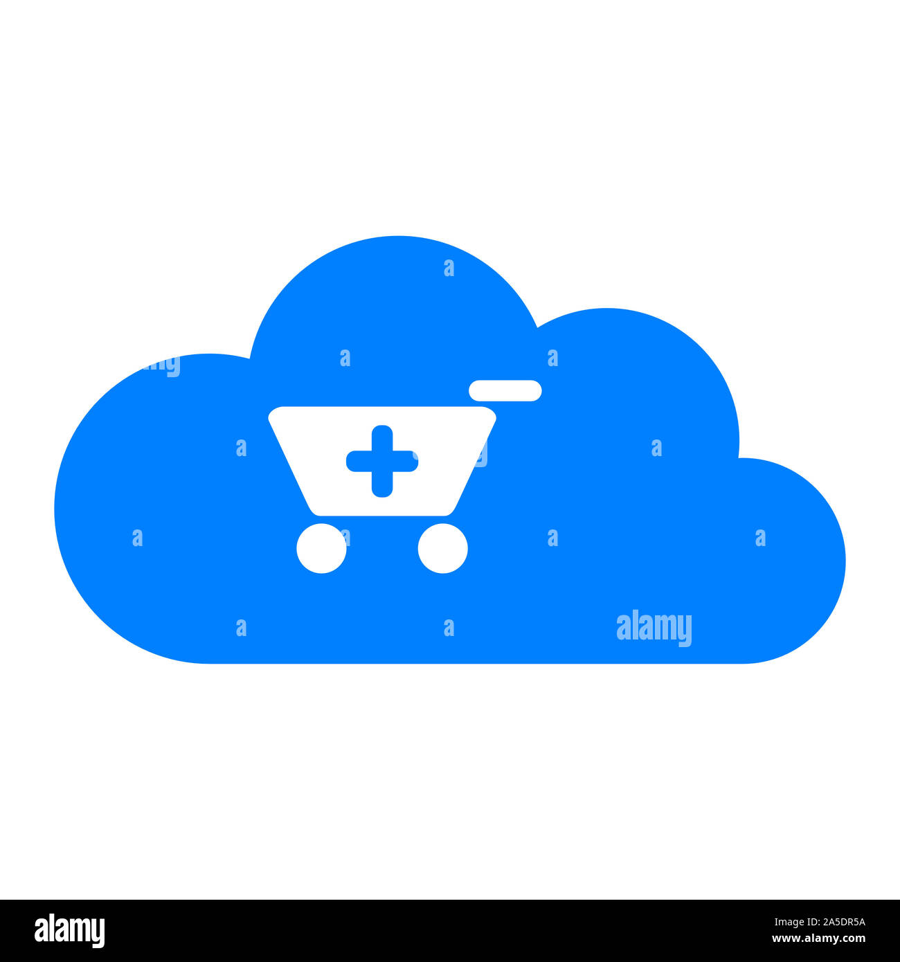 Shopping cart online cloud Cut Out Stock Images & Pictures - Alamy