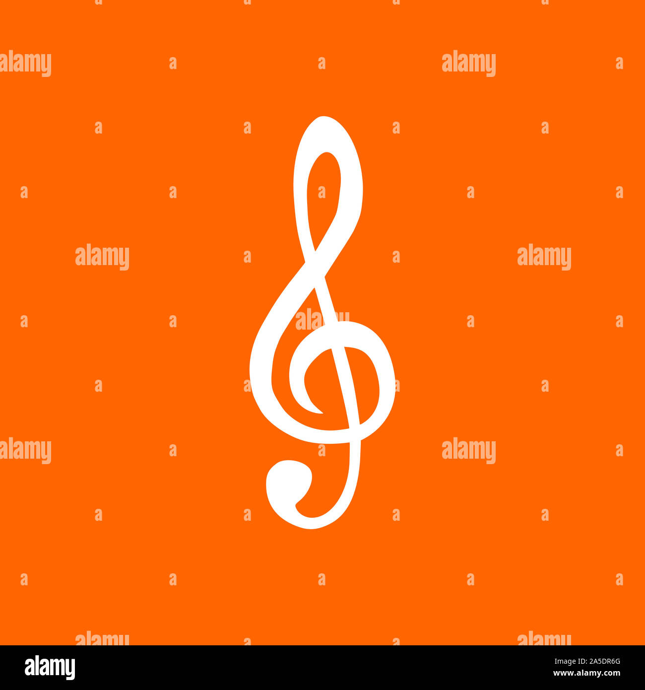 Violin clef and background Stock Photo - Alamy