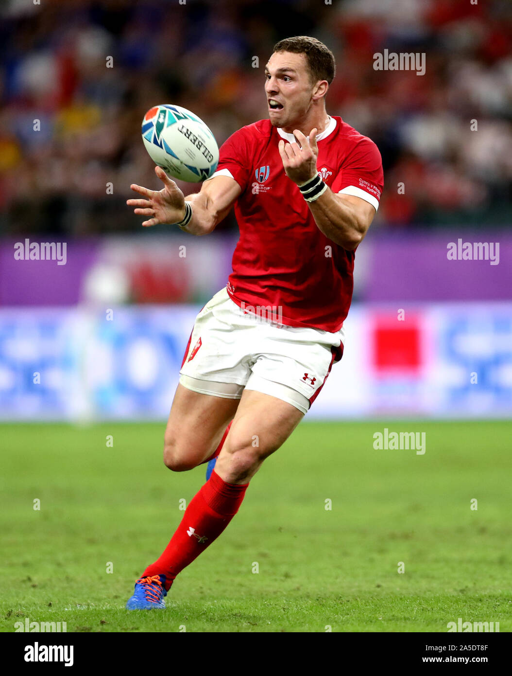 Wales' George North during the 2019 Rugby World Cup Quarter Final match ...