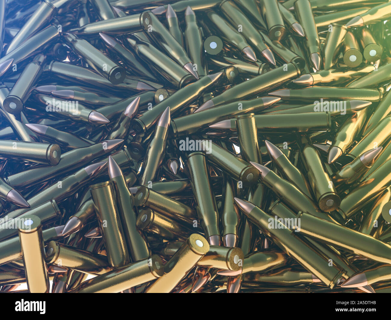 Many ammunition bullets pattern background. 3D rendering Stock Photo ...