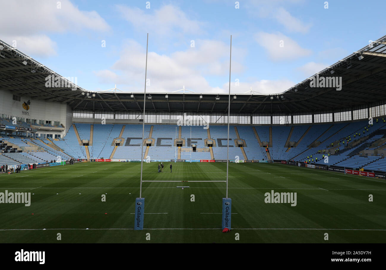 A general view of inside the stadium before the Gallagher Premiership ...