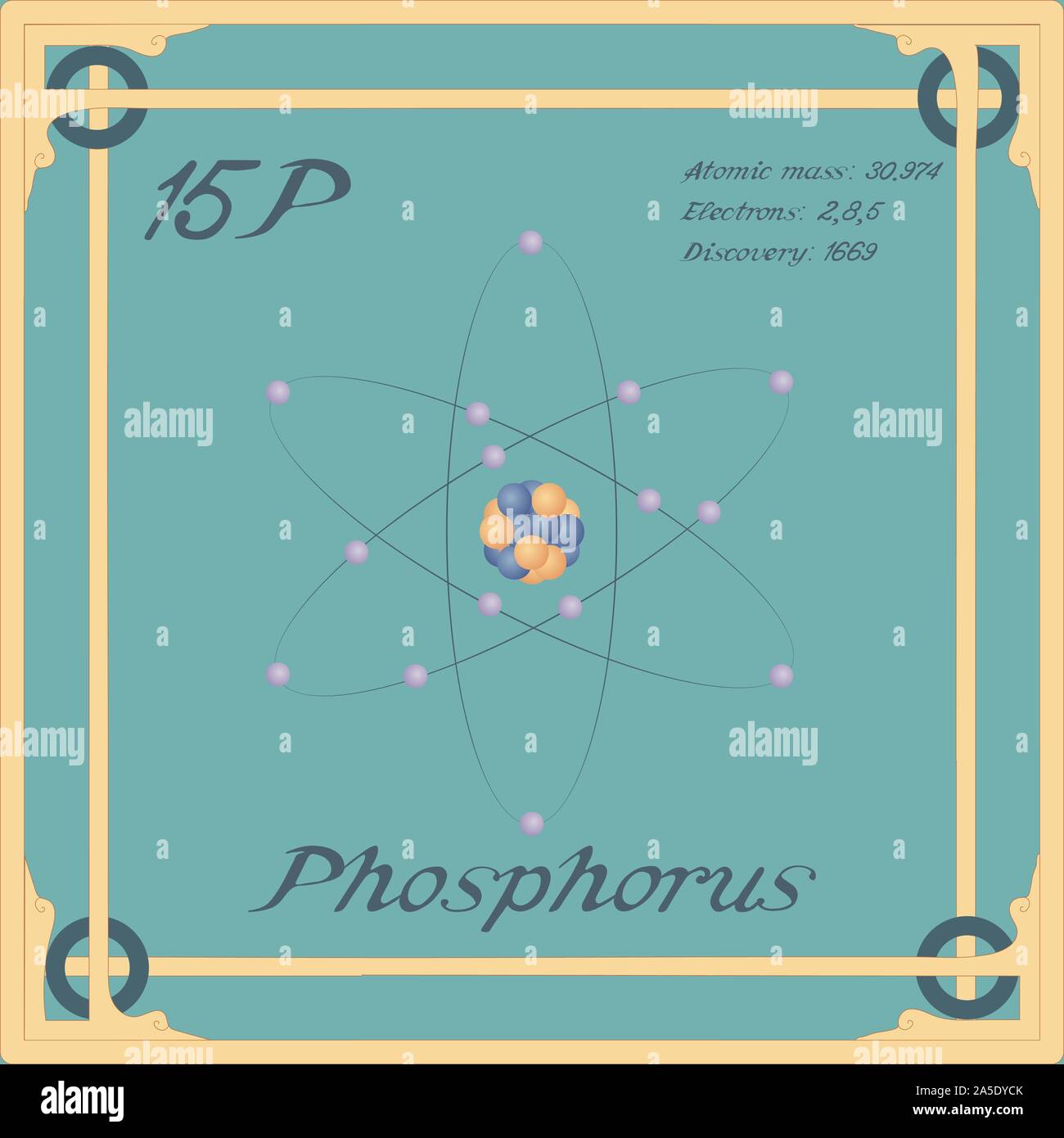 Yellow phosphorus Stock Vector Images - Alamy