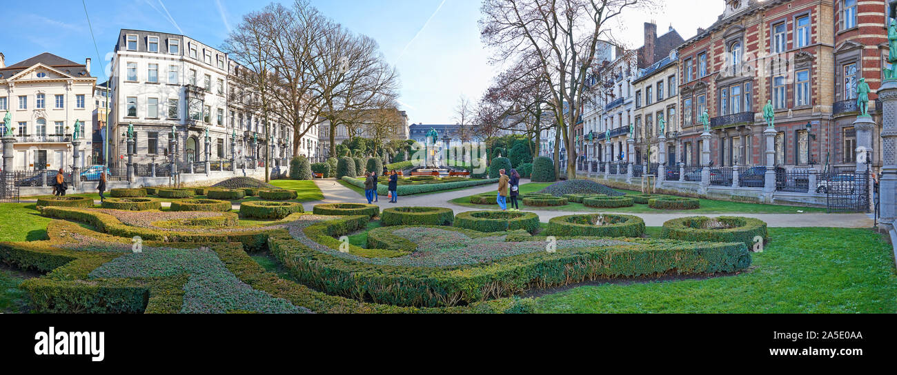 Park of petit sablon hi-res stock photography and images - Alamy
