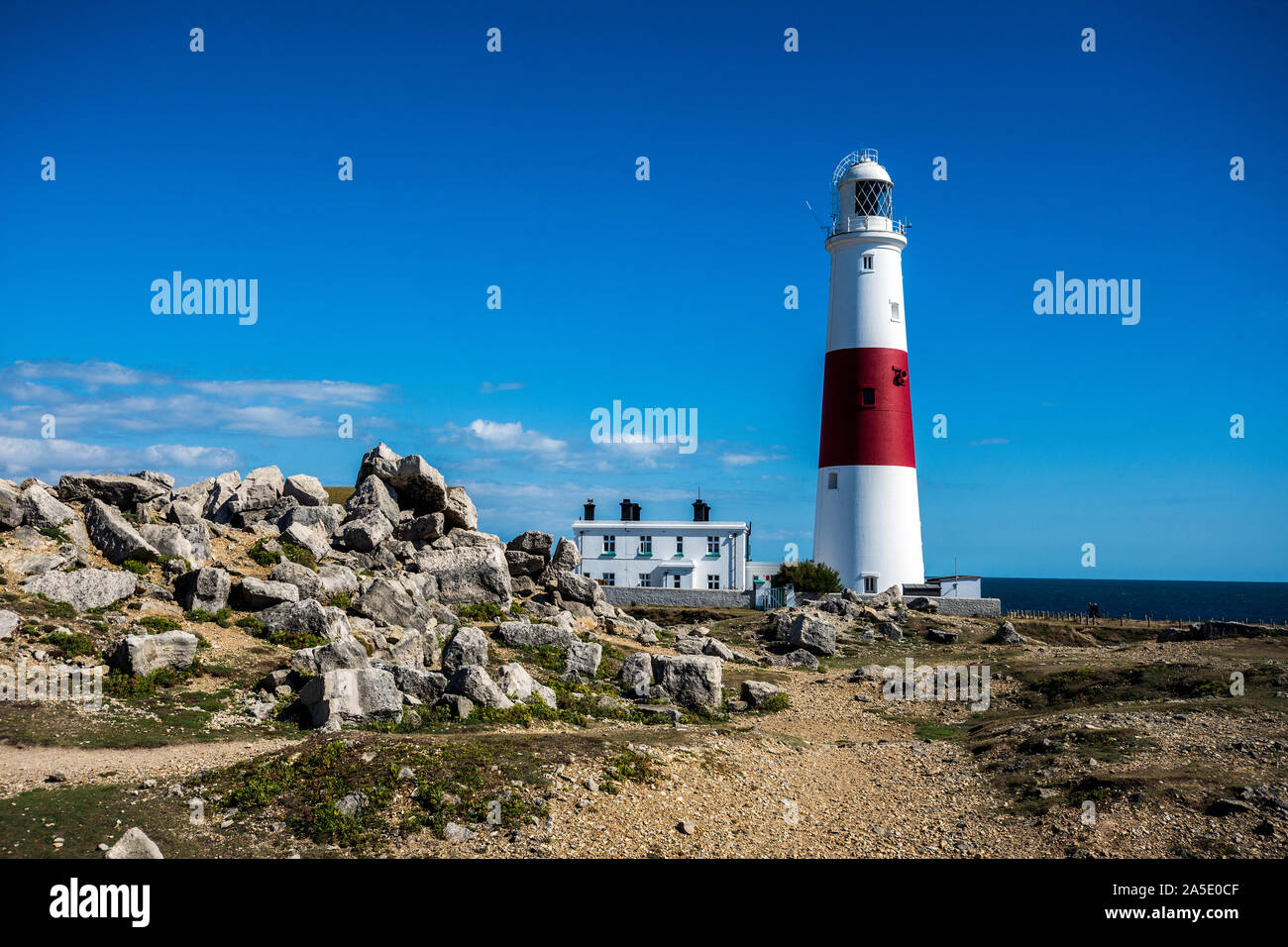 Portland Bill Lighthouse Stock Photo - Alamy