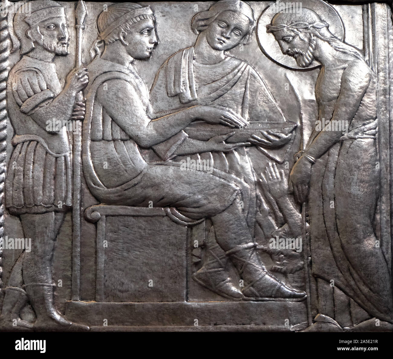 Jesus is condemned to death, Pontius Pilate washes his hands, altar of ...