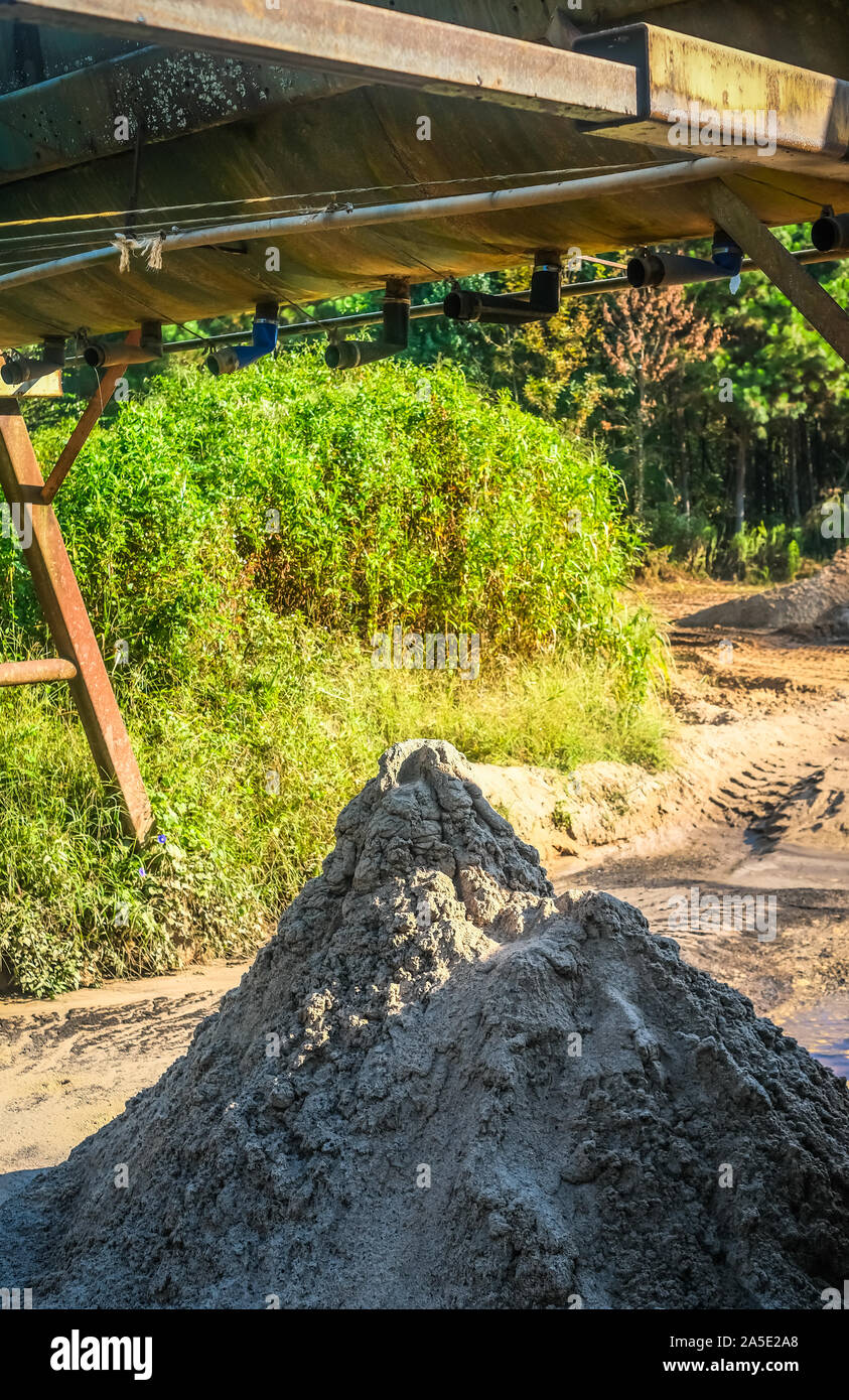 Silt From Dredging Operation Stock Photo - Alamy