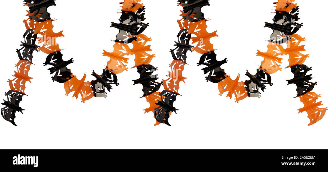 Happy halloween festive garland Cut Out Stock Images & Pictures - Alamy