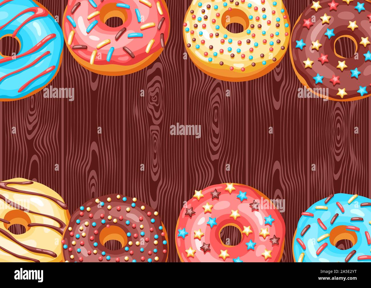 Donut advertising Stock Vector Images - Alamy