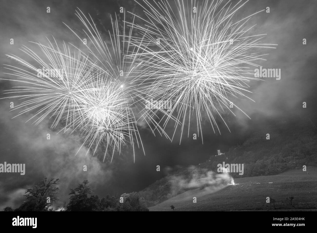 Festive light burst Black and White Stock Photos & Images - Alamy
