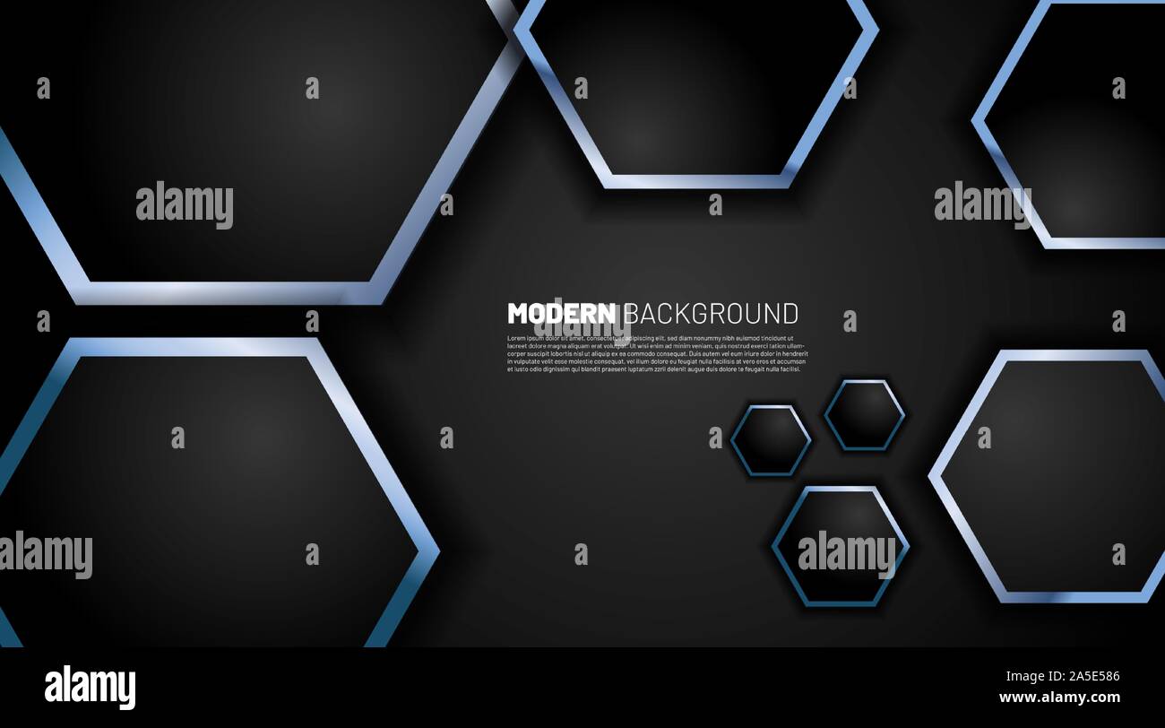 Abstract Background Technology with Hexagonal Shapes with gradient ...