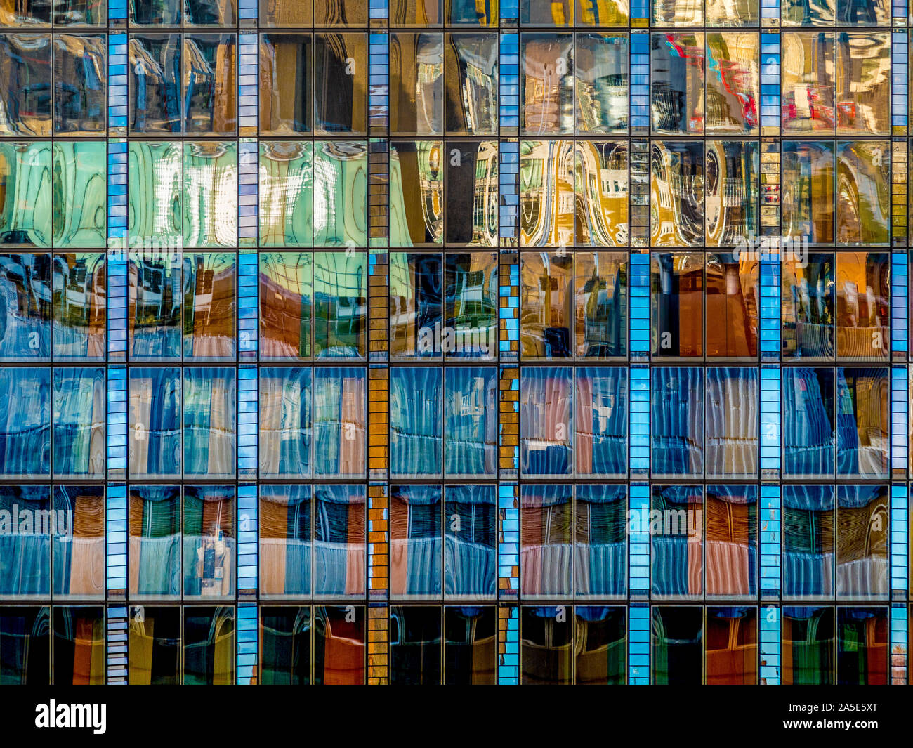 Close up of reflective exterior of One Blackfriars building (also known ...