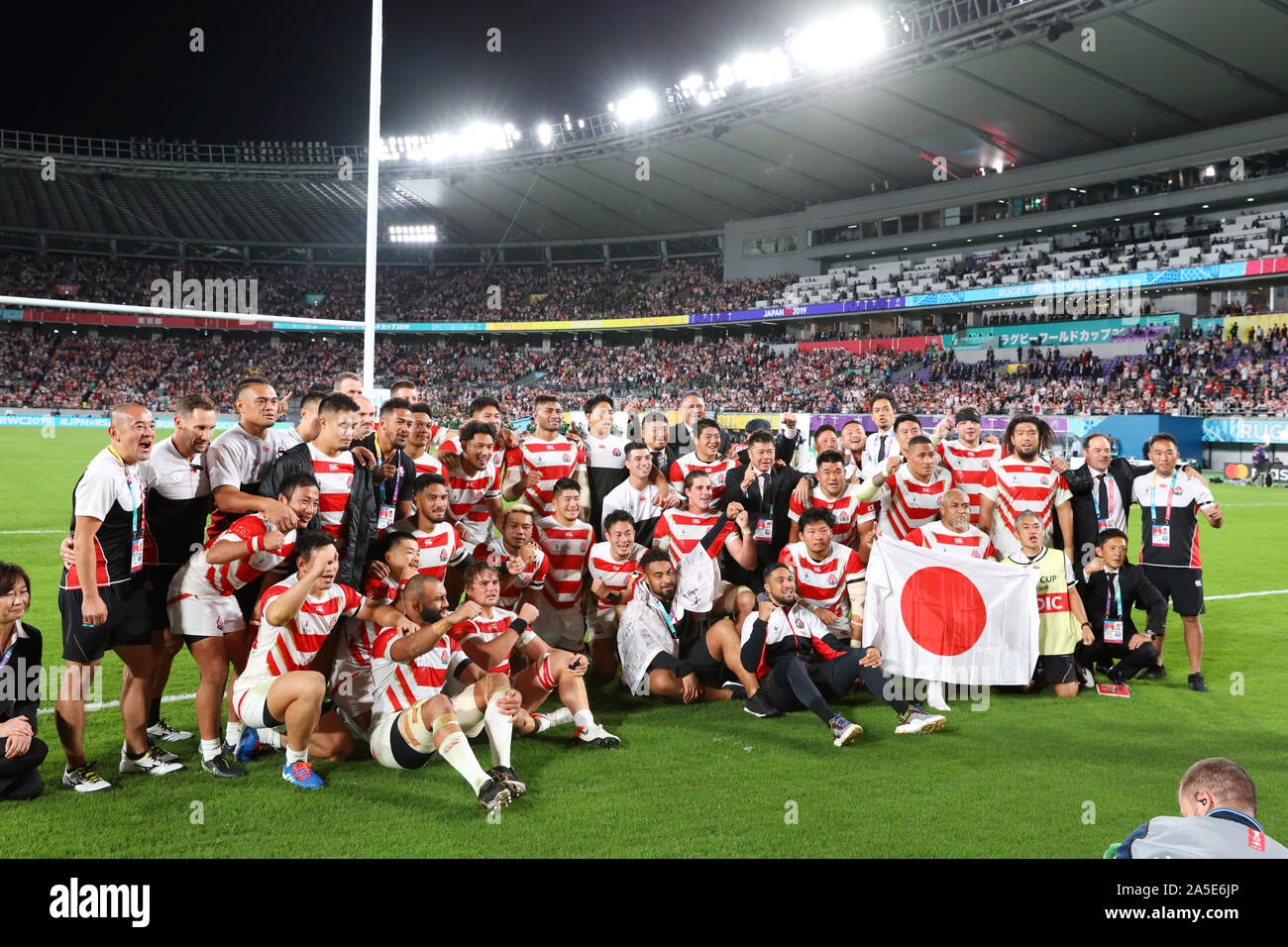Tokyo, Japan. 20th Oct, 2019. Japan team group (JPN) Rugby : 2019 Rugby ...