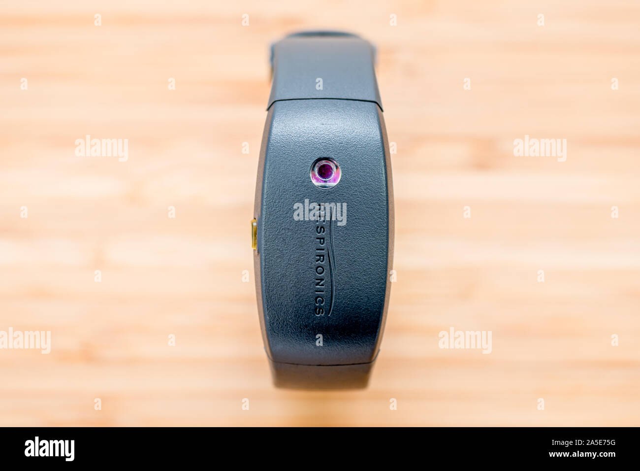 The front of a Philips Respironics Actiwatch, a clinical research-grade ...