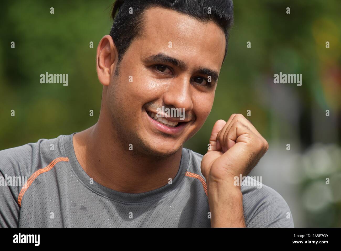 Happy Athlete Person Stock Photo - Alamy