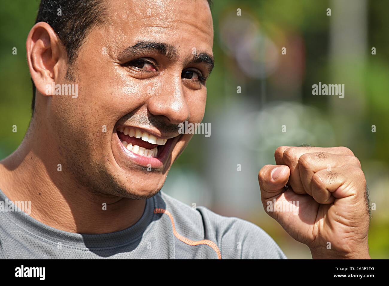 Happy Athlete Person Stock Photo - Alamy