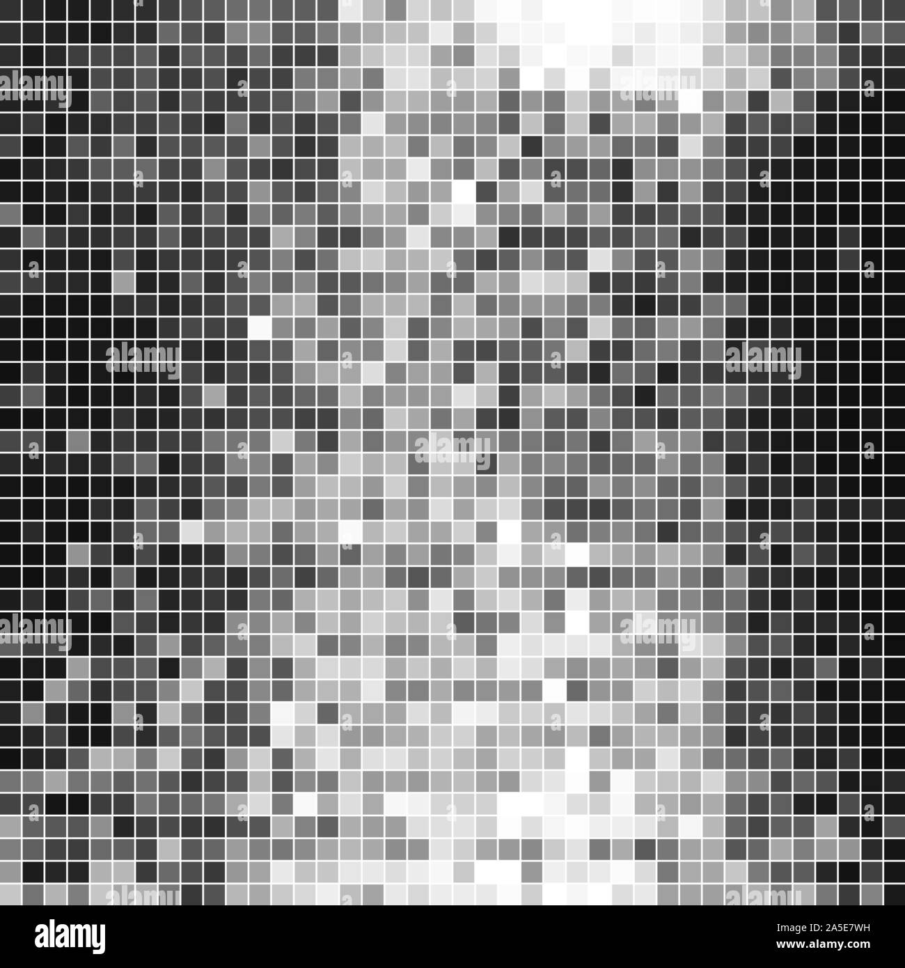 abstract vector square pixel mosaic background - gray Stock Vector ...