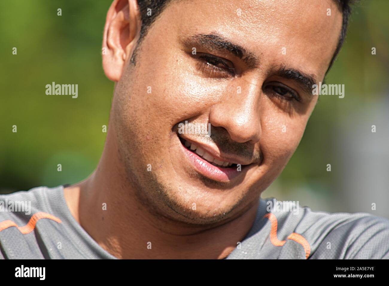 Colombian Male Athlete Smiling Stock Photo - Alamy