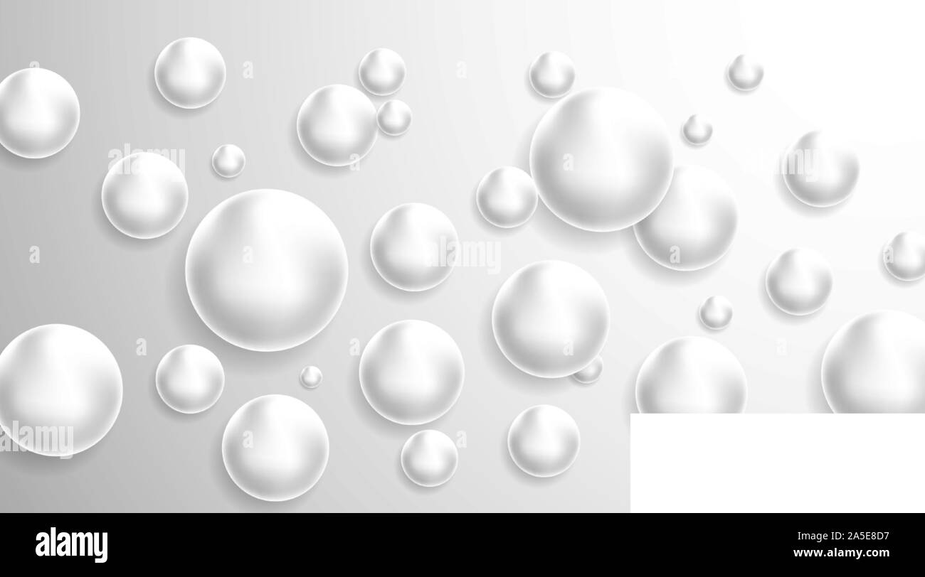 Abstract 3D round white background. Vector illustration Stock Vector ...