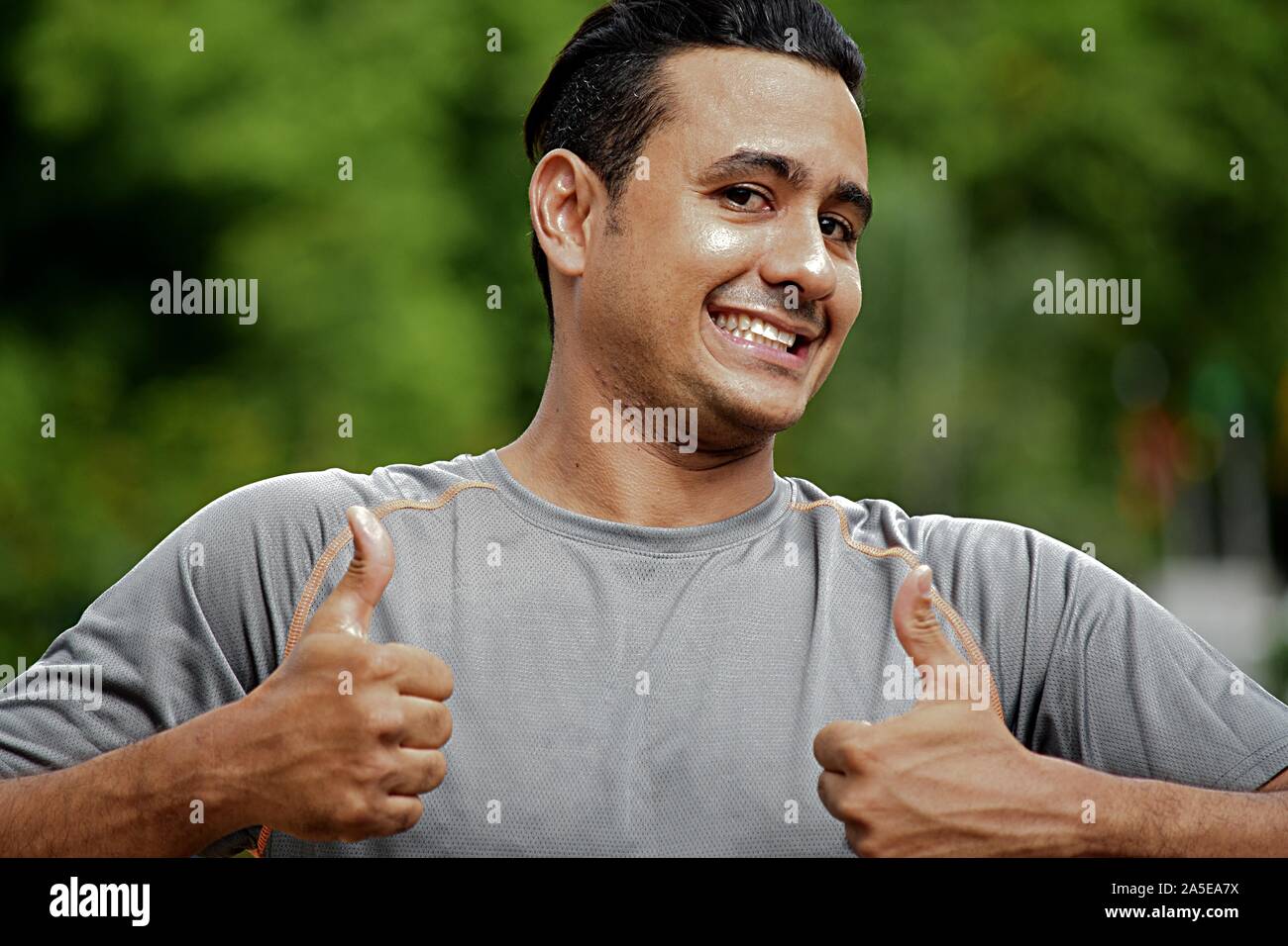 Happy Athlete Person Stock Photo - Alamy