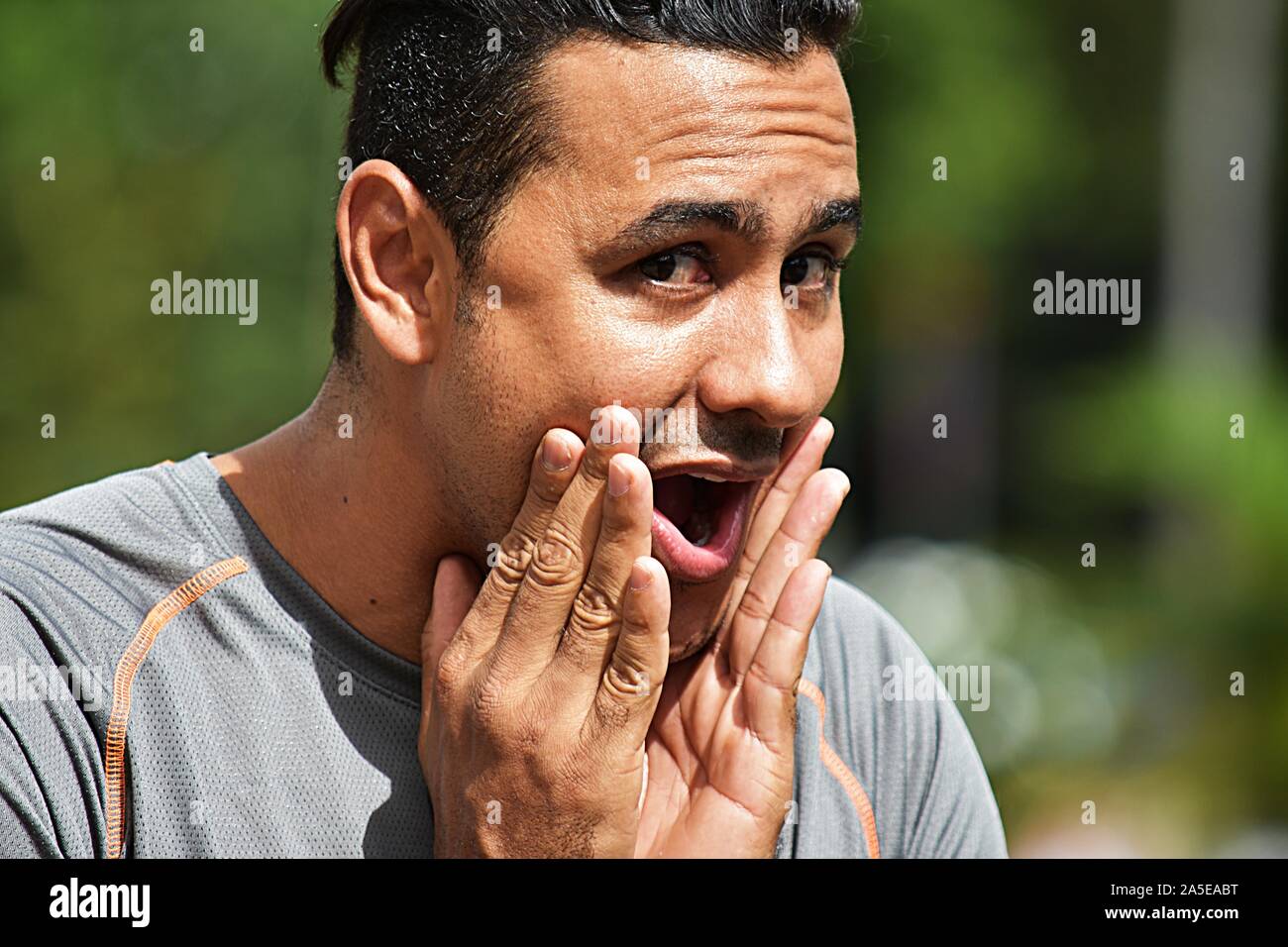 Surprised male adult hi-res stock photography and images - Alamy