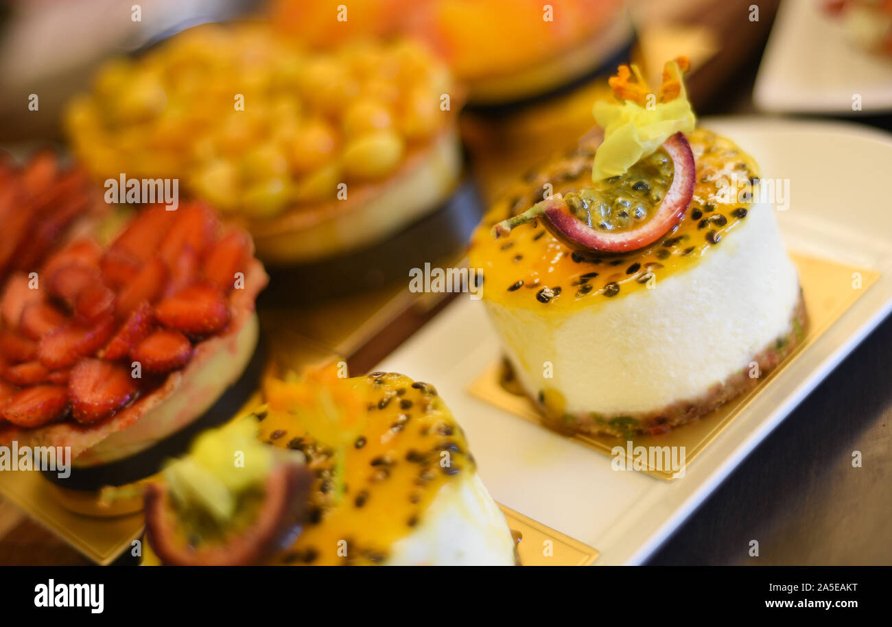 Dessert, Pastries, Cake, Cheesecake, ice cream Stock Photo - Alamy